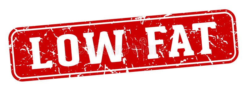 Low Fat Rectangular Sign. Low Fat Stamp Stock Vector - Illustration of ...