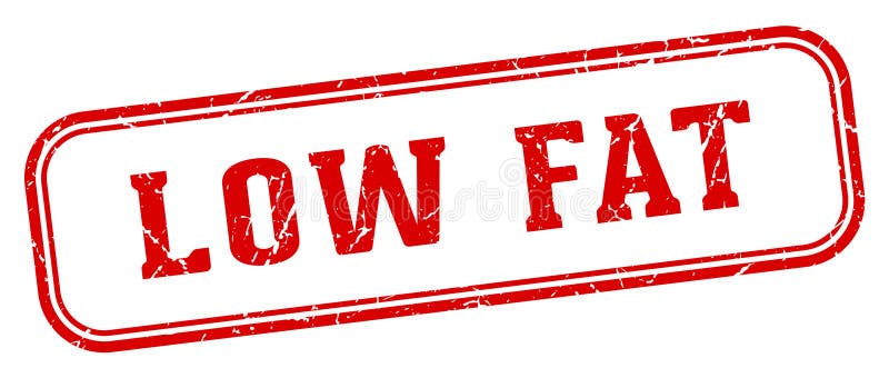 Low Fat Stamp. Low Fat Rectangular Stamp on White Background Stock ...