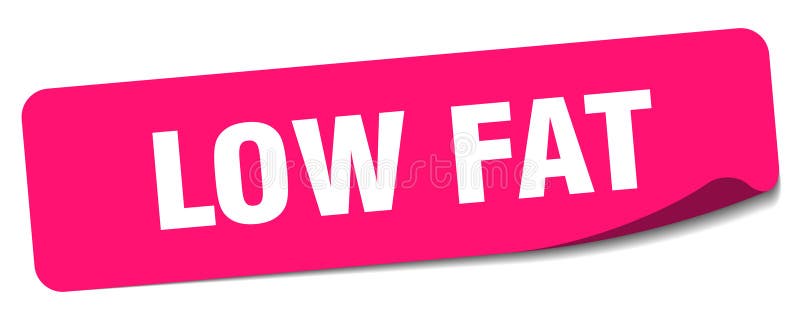 Low Fat Sticker. Low Fat Label Stock Vector - Illustration of banner ...