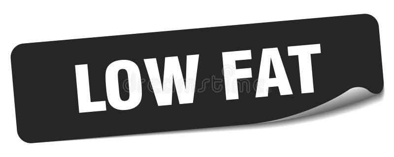 Low Fat Sticker. Low Fat Label Stock Vector - Illustration of template ...