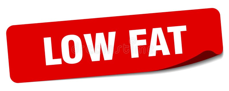 Low Fat Sticker. Low Fat Label Stock Vector - Illustration of template ...
