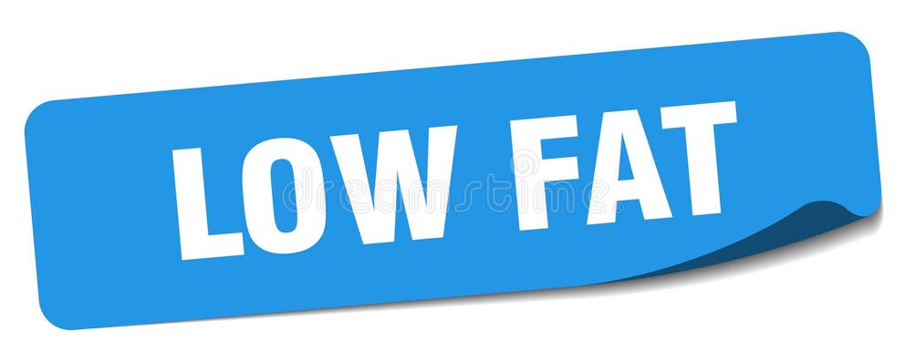 Low Fat Sticker. Low Fat Label Stock Vector - Illustration of vector ...