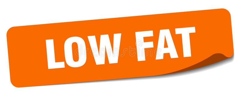 Low Fat Sticker. Low Fat Label Stock Vector - Illustration of sign ...