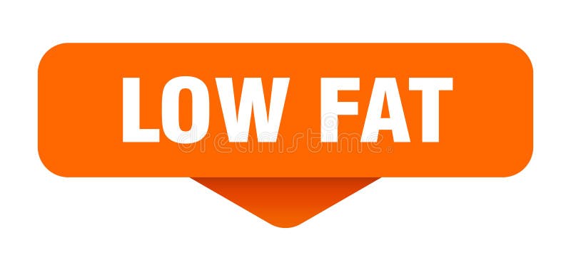 Low Fat Sticker. Low Fat Sign on Transparent Background Stock Vector ...