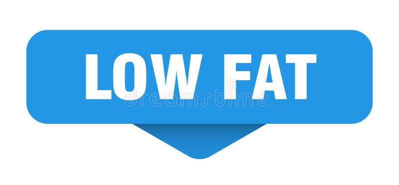 Low Fat Sticker. Low Fat Sign on Transparent Background Stock Vector ...