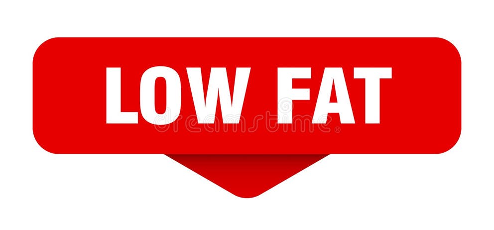 Low Fat Sticker. Low Fat Sign on Transparent Background Stock Vector ...