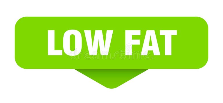 Low Fat Sticker. Low Fat Sign on Transparent Background Stock Vector ...