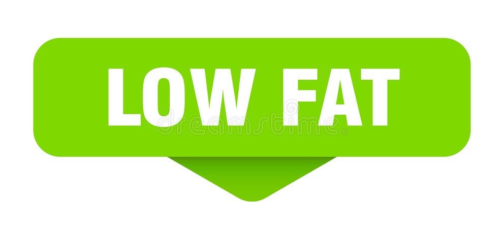 Low Fat Sticker. Low Fat Sign on Transparent Background Stock Vector ...