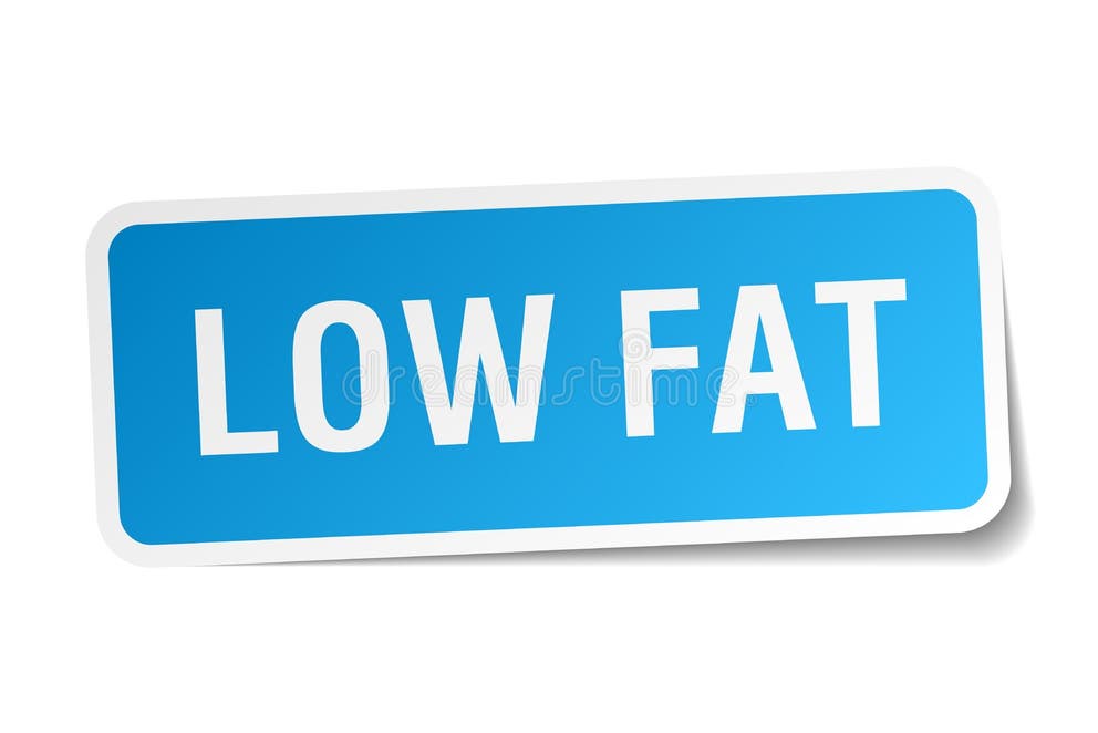 Low fat sticker stock vector. Illustration of peeler - 120385570