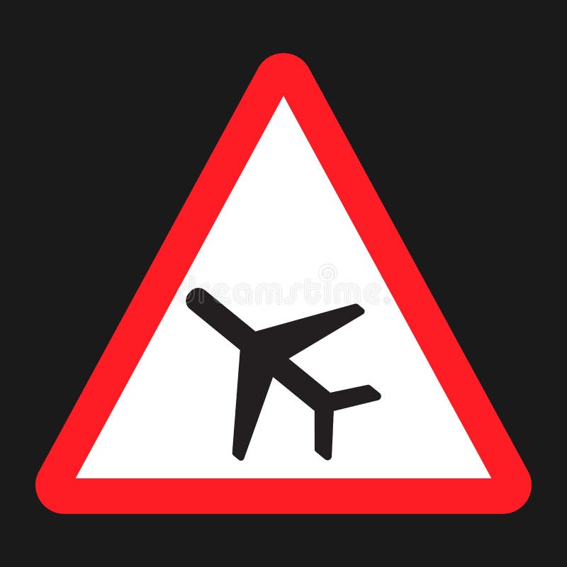 Airplane Landing Line and Glyph Icon, Aircraft and Arrival, Airport ...