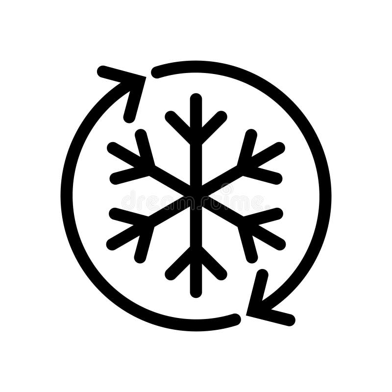 Low Frost, Freezing Line Icon Stock Vector - Illustration of fresh ...