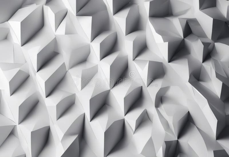 Low Geometric Background Triangle White Crumple 3d Texture Poly ...
