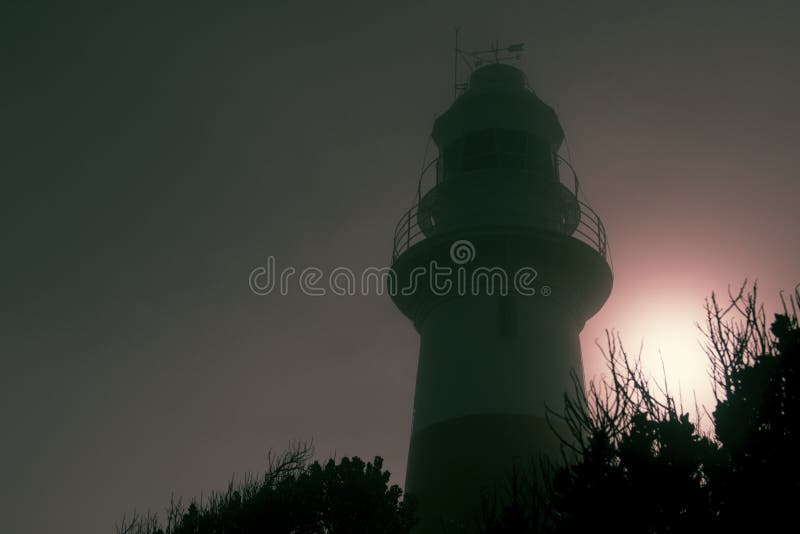 Low Head Lighthouse in Low Head, Tasmania. Stock Photo - Image of rock ...