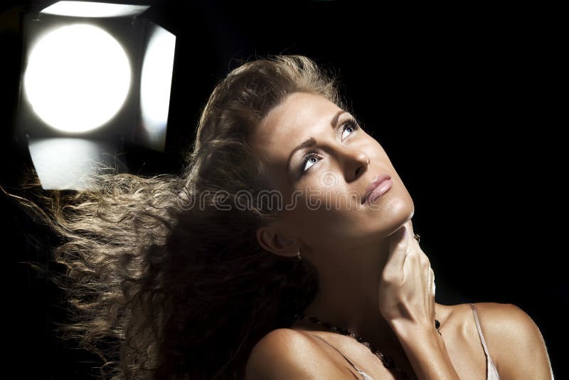 Low key stock image. Image of female, purity, glamour - 9199003