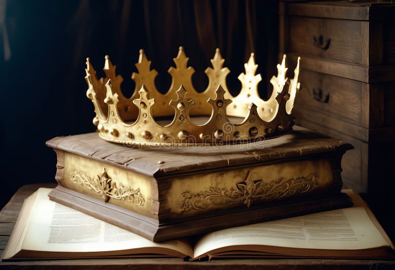 Low Key Image of Beautiful Queen or King Crown Stock Illustration ...