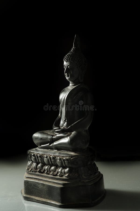 Buddha Statue with Necklace and Antique Book. Stock Image - Image of ...