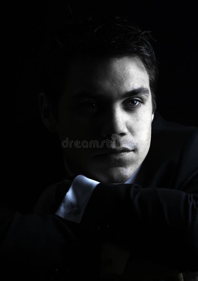 Low key man stock photo. Image of sinatra, dramatic, caucasian - 13132572