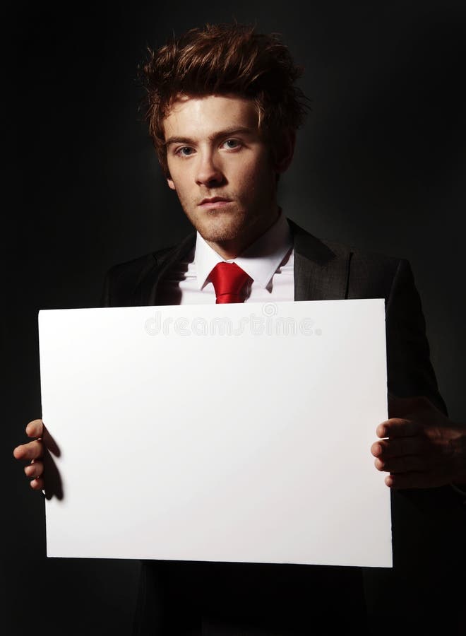 Low key portrait stock photo. Image of poster, business - 23964854