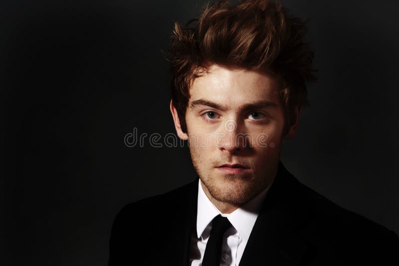 Low key portrait stock image. Image of work, face, caucasian - 23966893