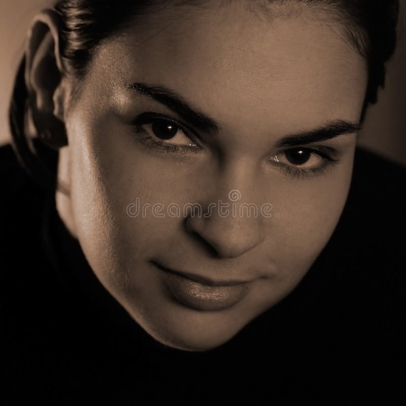 Low-key portrait stock photo. Image of elegance, fashion - 535476