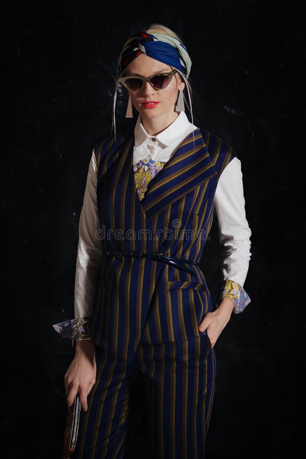 Low Key Portrait of Beautiful Fashion Model Stock Photo - Image of calm ...