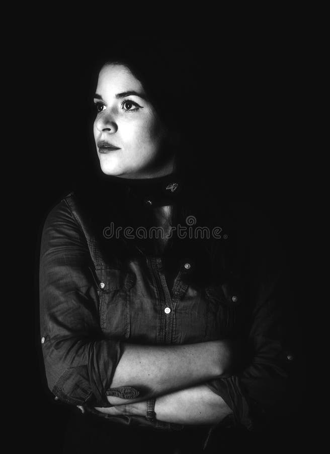 Low key portrait stock photo. Image of eyes, studio, caucasian - 79987424