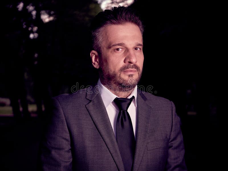 Low Key Portrait of Handsome Man Stock Photo - Image of portrait ...