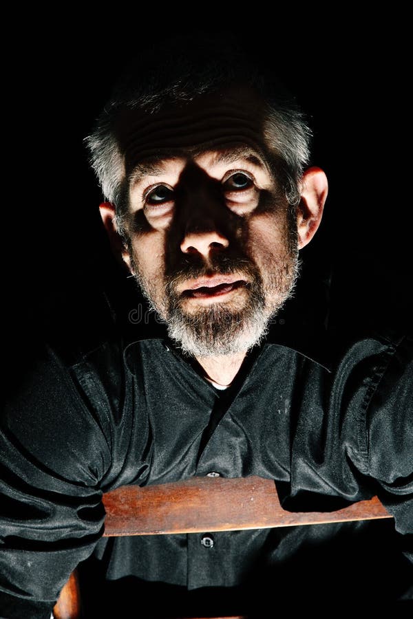 Man in Anguish stock image. Image of creepy, dark, middle - 30241839