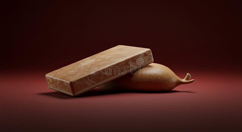 Pixelated Rectangular and Teardrop Objects in Low-Key Maroon Studio ...