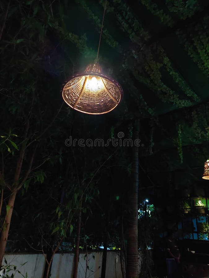 Low Light Dinner Restaurant Greenery Stock Image - Image of restaurant ...