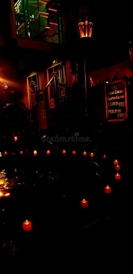 Low Light Photography on Classic Street Light Stock Image - Image of ...