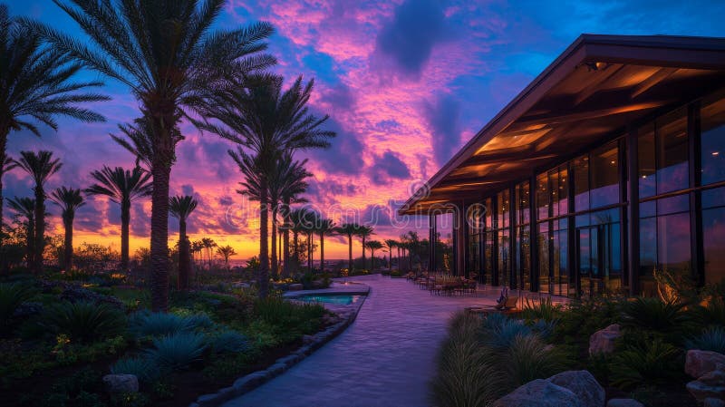 Low-light Photography Highlights a Dramatic Building Facade in the ...