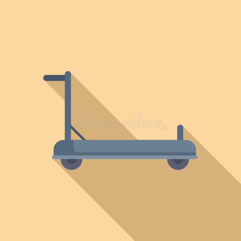 Low Luggage Trolley Icon Flat Vector. Perfect Delivery Stock ...