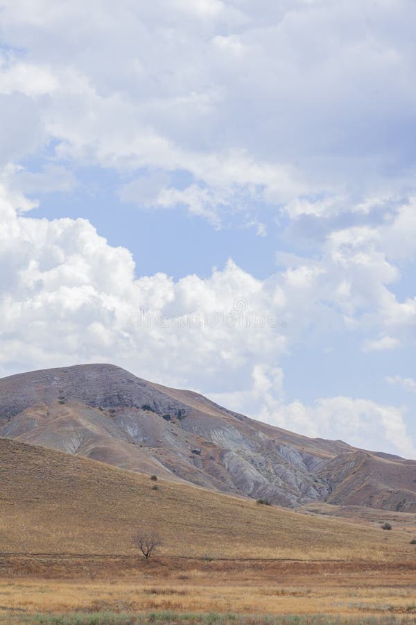 Low Mountains Against the Clouds Stock Image - Image of adult ...