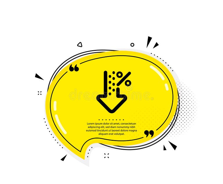 Low Percent Icon. Discount Sign. Decrease Percentage. Vector Stock Vector - Illustration of ...