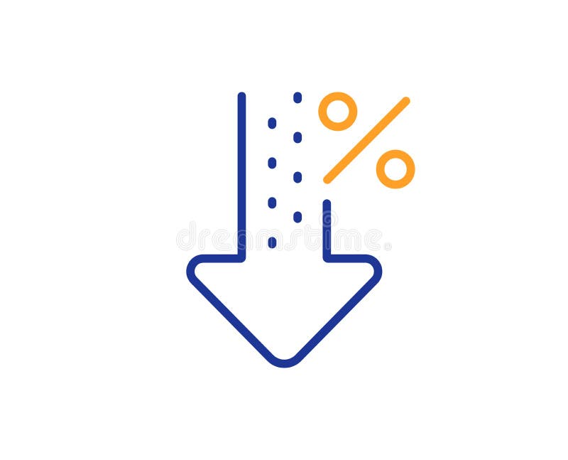 Percentage Decrease Sign Icon Stock Illustrations – 1,229 Percentage ...