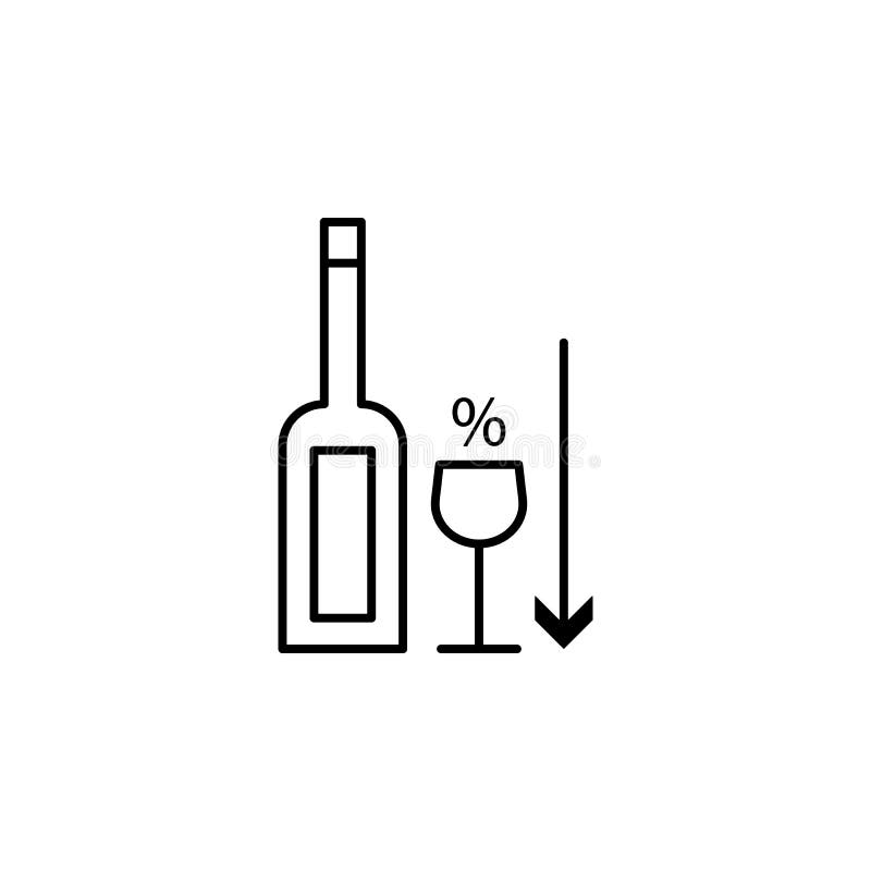 Low Percentage Icon. Element of Arrow and Object Icon for Mobile ...