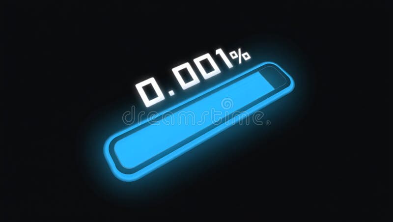 Low Percentage Progress Bar Indicator Showing Minimal Loading ...