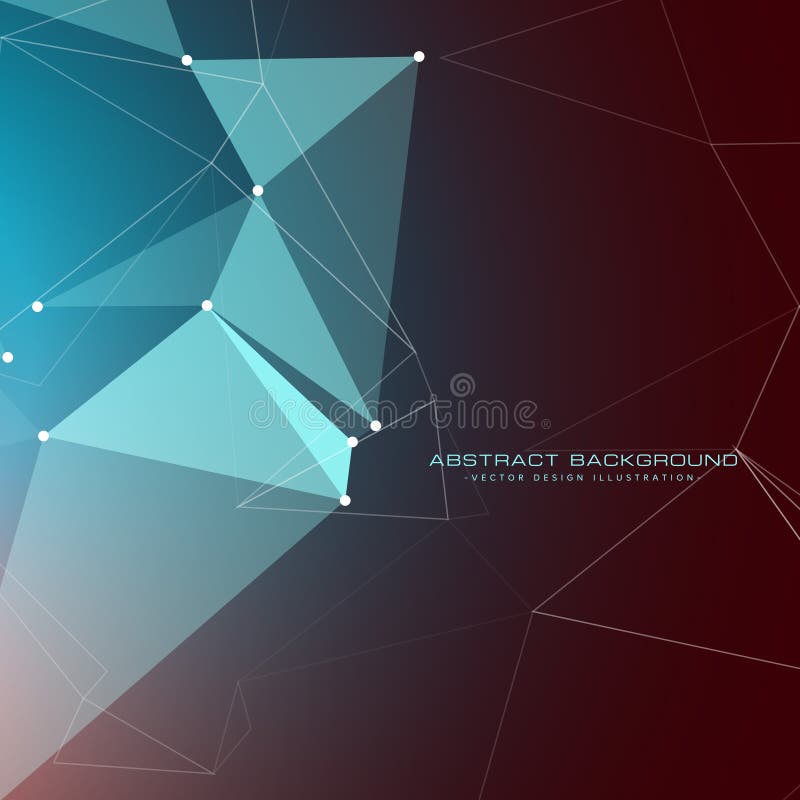 Low Poly Abstract Background with Light Effects Stock Vector ...
