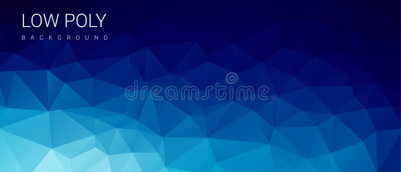 Low Poly Abstract Background. Modern Dark Polygonal Background. Blue ...