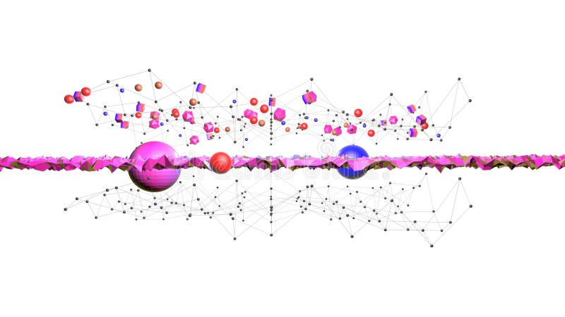 Low Poly Abstract Background with Modern Gradient Colors. Blue Violet ...