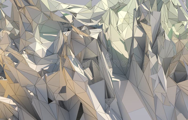 Low poly abstract drawing stock illustration. Illustration of space ...
