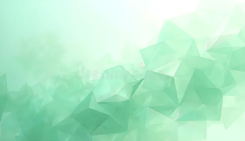 Low Poly Abstract Structure with Translucent Geometric Shapes and ...