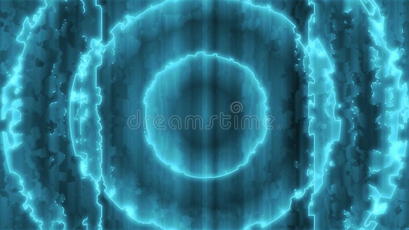 Low Poly Animation Loop of Blue Flaming Nested Energy Circles Rotating ...