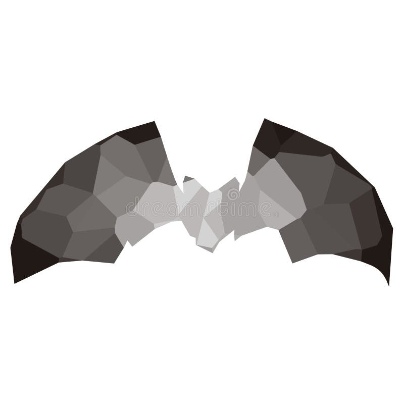 Low poly bat stock illustration. Illustration of colorful - 92690586