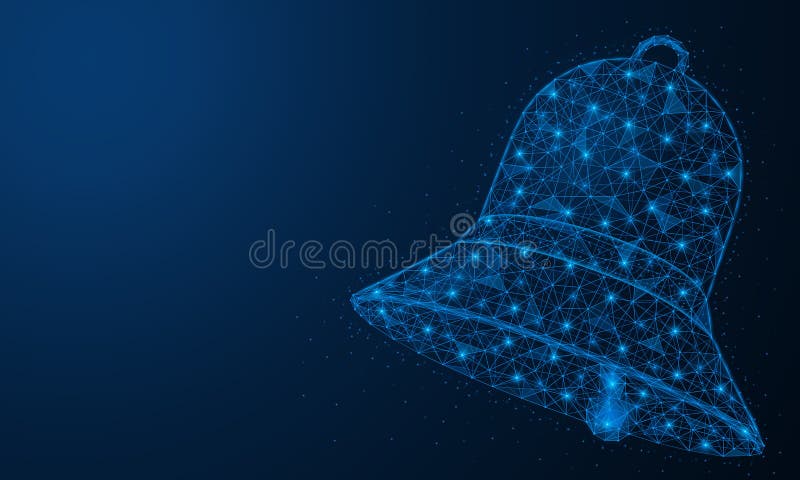 Bell Symbol Like Blueprint Drawing Stock Vector - Illustration of ...