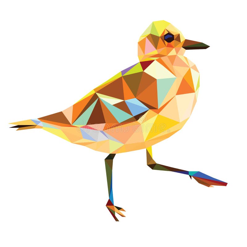 Low poly bird stock illustration. Illustration of white - 62022668