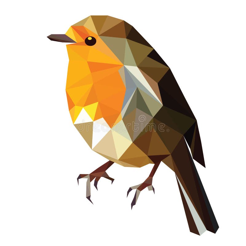 Low poly bird stock illustration. Illustration of graphic - 71301757