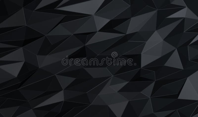 Low poly black background stock illustration. Illustration of abstract ...
