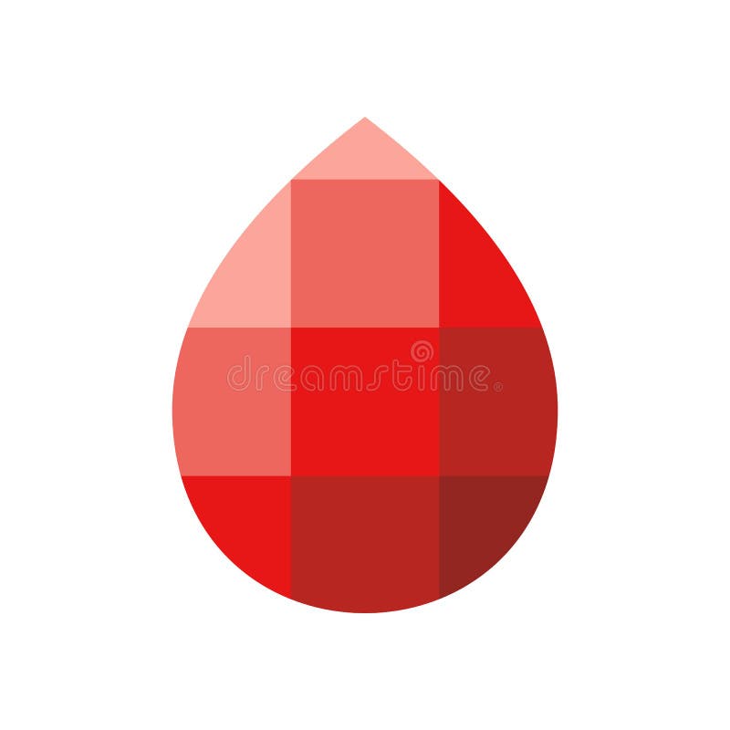 Low Poly Blood Logo Icon Template Elements - Vector Stock Vector ...
